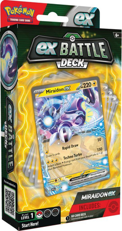 Pokemon TALIA MONETA Battle Deck Miraidon gra 60 kart TCG ORYGINALNE ...